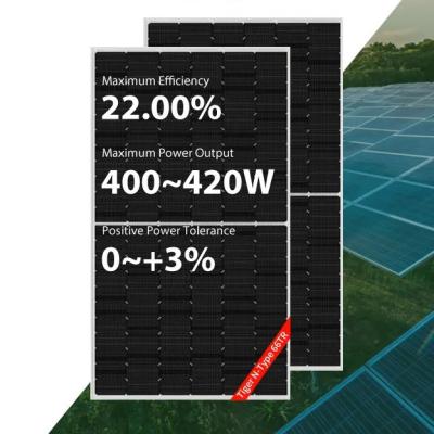 Cina il pannello solare 410W 415W 420W di 400W 405W Jinko ha coperto il nero completo del modulo solare in vendita