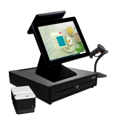 中国 15.6インチのPOSキャッシング機と10点容量感触画面と顧客ディスプレイ 販売のため
