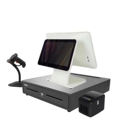 Cina 15.6 pollici HD Sistema POS a doppio schermo con WIN10/ Android 7.1 Stabile Epos Resistive Touch in vendita