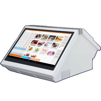Cina 14' Full HD 1080P All-in-One POS Registrer Machine 680Plus con scanner di codici a barre 2D in vendita