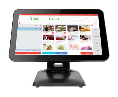 Cina Pannello sensoriale capacitivo 15,6' 1080P terminali POS pieghevoli in metallo per ristoranti e caffè in vendita