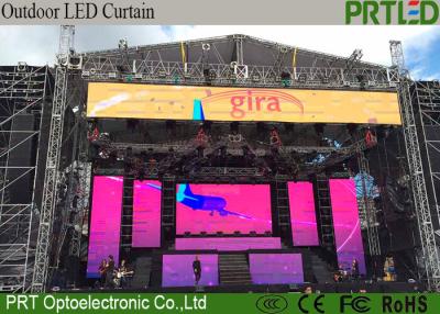 Cina Colore pieno leggero 500*1000mm dello schermo P10.4 della tenda del LED locativi o fissi in vendita
