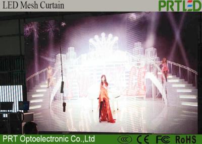 Cina Setaccio a maglie all'aperto trasparente flessibile dello schermo P10 LED della tenda del LED Dispay in vendita