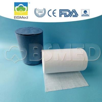 Chine Petit pain blanc pur de gaze de coton, petit pain de bandage de gaze pour le soin personnel à vendre