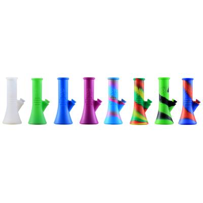 Cina Acqua ritenente molle a 9 pollici Bong Mix Color Printed del silicone in vendita