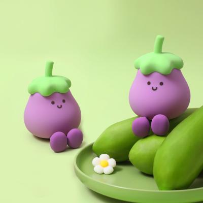 중국 공장 도매 만화 부드러운 실리콘 LED 야간 조명 귀여운 작은 계란 침대 옆 램프 휴대용 USB 재충전 잠실 야간 조명 판매용