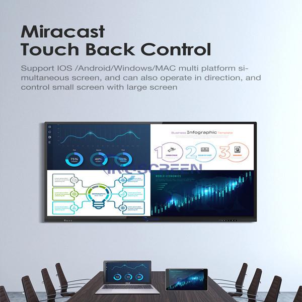 75 Inch Capacitive Interactive Flat Panels DLED Classroom Interactive Whiteboard 1