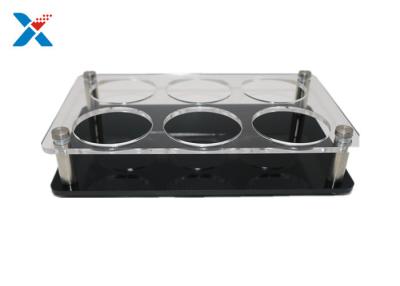 China Transparent Acrylic Display Stands Acrylic Cup Holder Silk Screen Printing for sale