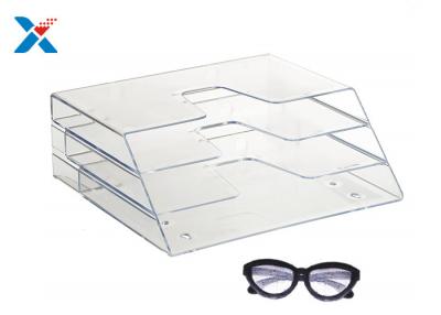 China Office Clear Acrylic Magazine Holder , Acrylic Brochure Holders Eco - Friendly for sale