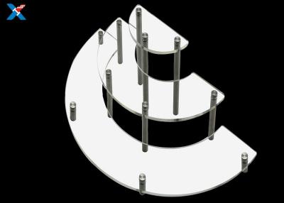 China Clear three-layers acrylic display stand shelf for cake or small bottle drink for sale