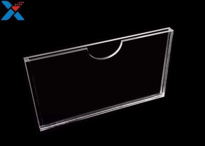 China Horizontal Acrylic Double Sided Poster Holder Transparent Organic Photo Insert Box for sale