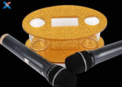 China High Grade Acrylic Display Rack Wireless Microphone Stand Corrosion Resistance for sale