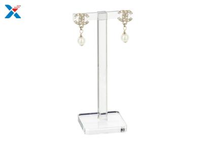 China T Shaped Acrylic Display Rack Acrylic Earring Display Stand Non - Flammable for sale