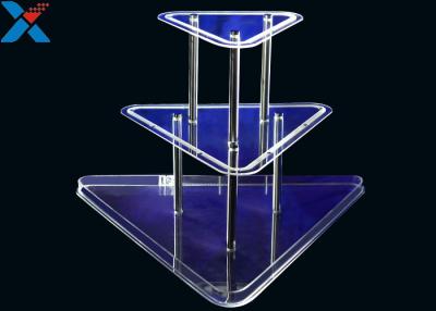 China Clear 3 Layer Acrylic Wine Holder , Lucite Display Stands Durable And Chemical Stability for sale