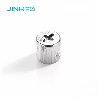 JH-1045 미니픽스 캠락 피팅 12mm 직경 냉간 압연 강철, 캐비닛/옷장 조립용 고마찰 리브