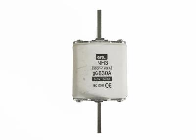 Cina Tipo NH3 630 fusibile ceramico di collegamento del rame di giallo della metropolitana del quadrato del fusibile IEC60269 di amp in vendita