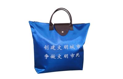 Cina Borsa di totalizzatore pieghevole blu su misura di Oxford per la compera con il logo - stampa in vendita