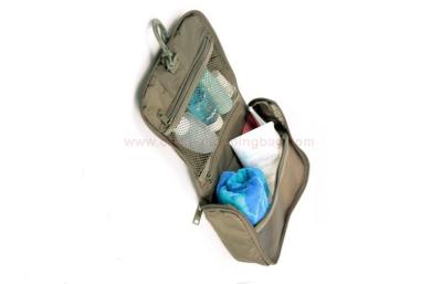 Cina Grande organizzatore verde di trucco della borsa di stoccaggio di viaggio nello spazio con la tasca della maglia dentro in vendita