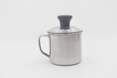 Κίνα 11cm Caitang factory customized tea mugs metal steel travel cup with cover προς πώληση