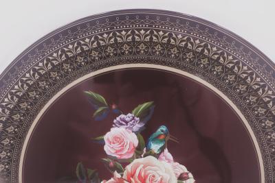 중국 36cm Classic elegant wedding dinner plates wholesale decorative flower bone plate 판매용