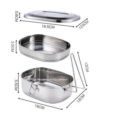 중국 730ML Outdoor hiking camping stainless steel portable food container stainless steel lunch box for kids 판매용