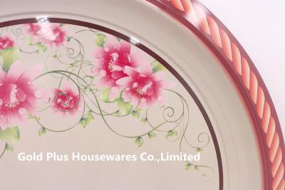 Chine plateau créatif adapté aux besoins du client décoratif l'épousant en gros de petit déjeuner d'acier inoxydable de plateau de table de 40cm grand à vendre