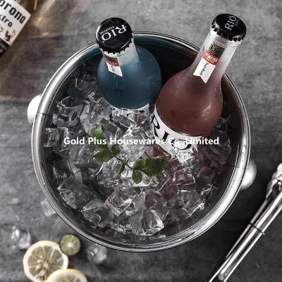 Κίνα 7L Barware party ice beer bucket for hotel SS multi-purpose champagne barrel stainless steel beer cooler προς πώληση