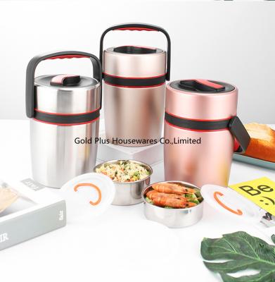 Chine Réchauffeur de nourriture 2.2L multicolore de haute qualité d'acier inoxydable de vide de gamelle écologique de bento à vendre