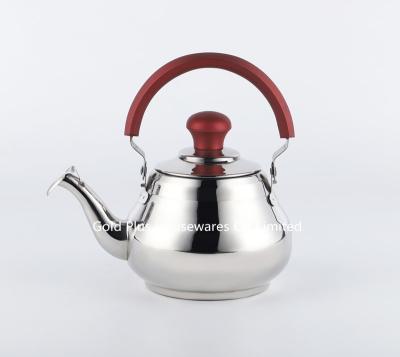 중국 2L Loud whistling tea kettle heat retention stainless steel coffee tea pot big size silver color water boiler 판매용