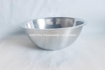 중국 24cm Kitchen utensil soup deep basin mirror polishing 201 stainless steel round shape salad bowl 판매용