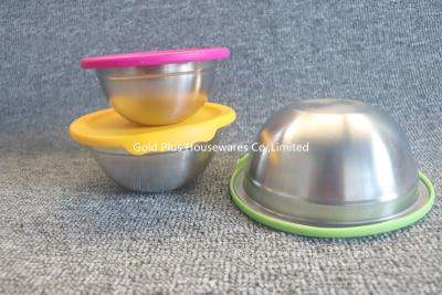Chine le bol mélangeur de la cuisine 6pcs a placé l'ensemble non-toxique de bols de soupe à grande de capacité d'acier inoxydable de salade de cuisson quantité élevée de cuvette à vendre