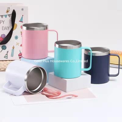 Κίνα Double wall vacuum travel cup tumbler cup with sliding lid new coming wide mouth coffee tumbler προς πώληση