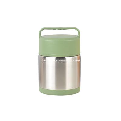Chine De nouveau au vide de mur de double d'école pot isolé de nourriture de thermos de réchauffeur de preuve de fuite avec la cuillère de pliage à vendre