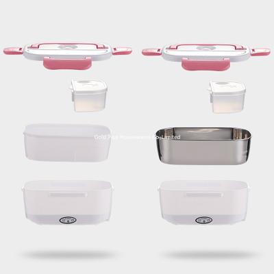 Chine Des gamelles électriques de chauffage plus chaudes de conteneur de nourriture de voiture de rectangle de nourriture avec la boîte de cuillère et de soupe pour le bureau de camion à vendre