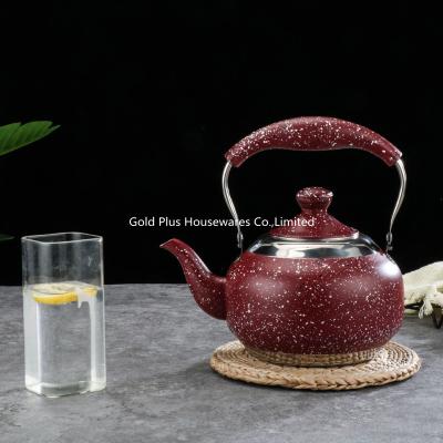 Chine Les couleurs populaires et attrayantes enduisant le pot 1.5L de café d'acier en métal ont épaissi la théière résistante à la chaleur avec le tamis à vendre