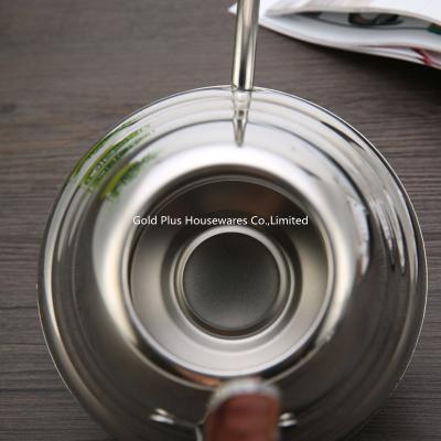 중국 Hand drip coffee pouring kettle stainless steel drip vacuum coffee tea pot  hand punch pot coffee pots with lid 판매용