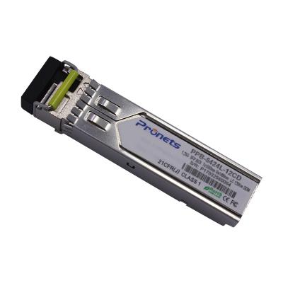 Cina PPB-5424L-12CD Ricetrasmettitore bidirezionale SFP da 1,25 Gbps, LC 120 km 1550 nm TX / 1490 nm RX in vendita