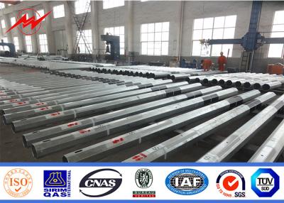 China Class Two 40FT Height Steel Electrical Power Pole 5mm Thickness For 69KV Transmission Distribution Application for sale