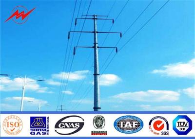 China Corriente eléctrica 8KN poste de la galvanización el 12m para la transmisión de poder de la distribución en venta