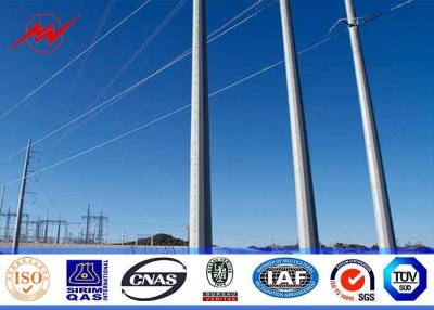 China Class Two 40FT Height Steel Electrical Power Pole 5mm Thickness For 69KV Transmission Distribution Application for sale