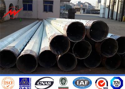 China Galvanized Steel Electrical Power Pole For Transmission And Distribution for sale