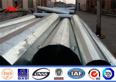 China Galvanized Steel Electrical Power Pole For Transmission And Distribution for sale