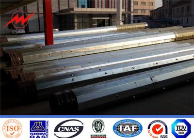 China Galvanized Steel Electrical Power Pole For Transmission And Distribution for sale