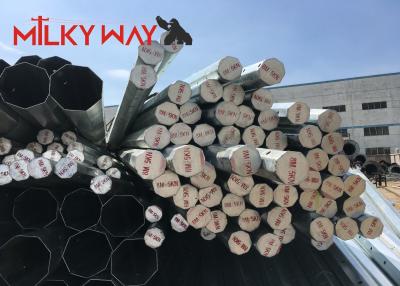 China 11M kegelvormige elektrische krachtpool met een laadvermogen van 50KN en een dikte van 5 mm in ASTM A123 galvanisatiestandaard Te koop
