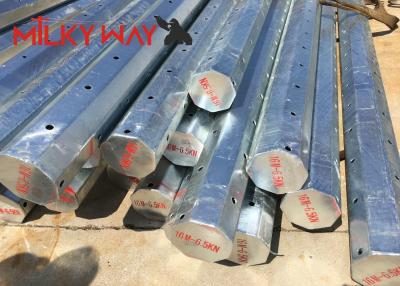 China 11M kegelvormige elektrische krachtpool met een laadvermogen van 50KN en een dikte van 5 mm in ASTM A123 galvanisatiestandaard Te koop