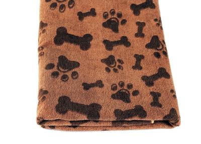 Cina Essiccazione rapida dell'asciugamano di Microfiber dell'assorbente di pulizia del bagno del cane con il logo ricamato in vendita