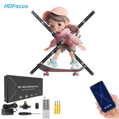 China 65cm 3D Hologram Fan LED Display with Air Suspension Technology for Outdoor Advertising for sale