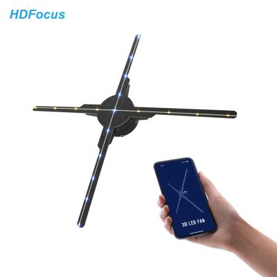 China 2024 New 3d Hologram Advertising Technology 50cm 4 Blades High-Resolution Display 3d Holographic Led Fan Hologram for sale