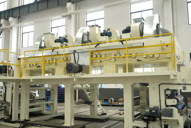 Internal mechanism of extrusion laminating machine