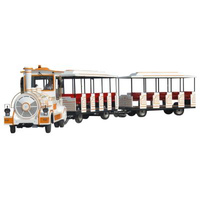 Cina Electric Diesel Battery Power Drive Metal Amusement Fair Motor Train Ride Trackless Road in vendita